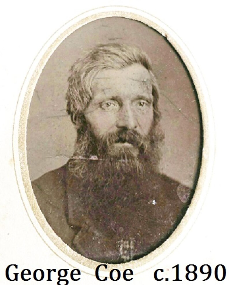 Julien MAXWELL & George COE / Friends of Billy the Kid / C.1887 Cabinet ...