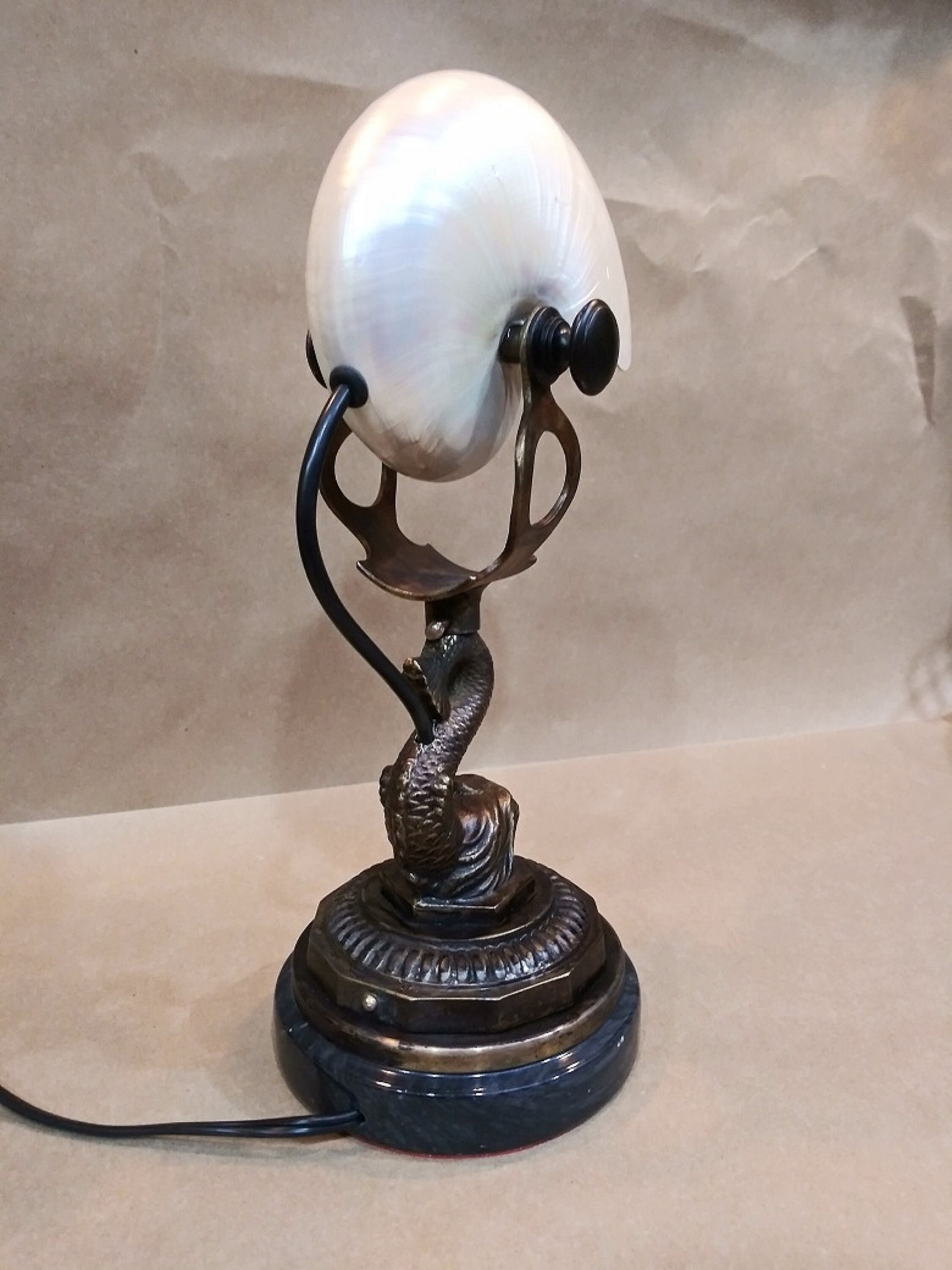 Nautilus Shell LED Lamp / Coi Fish Restored to Its Original Glory With ...