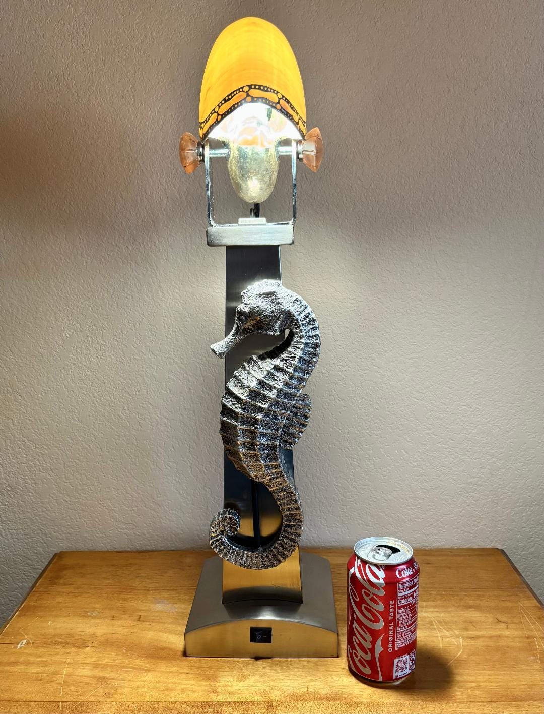 REAL Nautilus Shell Lamp With Sea Horse Accent! A MUST HAVE for Your ...