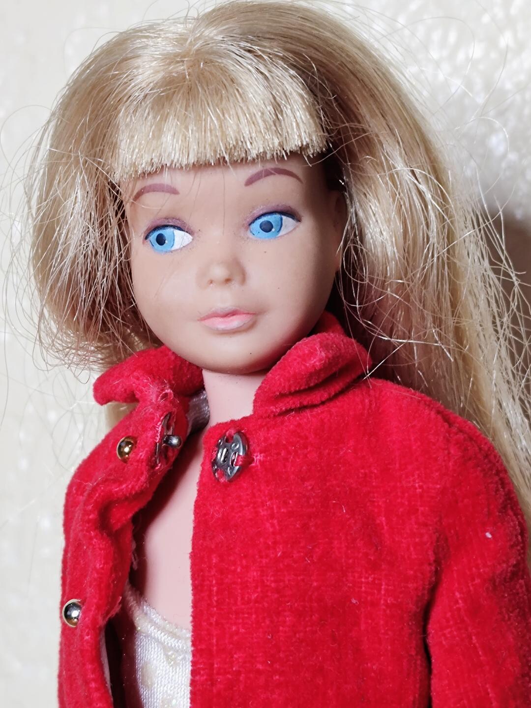 SKIPPER in a Red Dress Coat Barbie Doll No Stand / No Box C.1963 - Etsy
