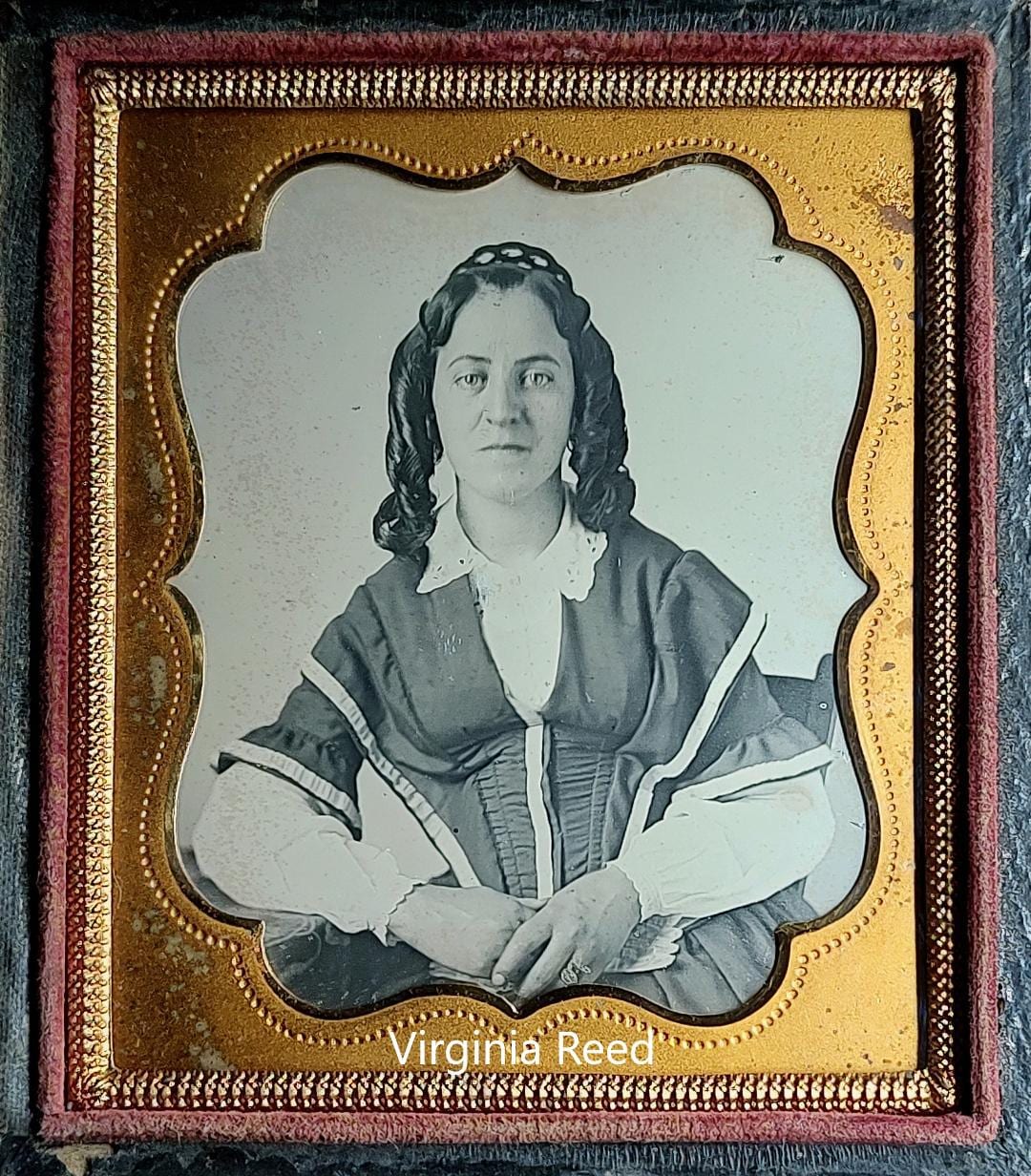 Virginia Reed / DONNER PARTY Participant 1/6th Plate Daguerreotype C ...