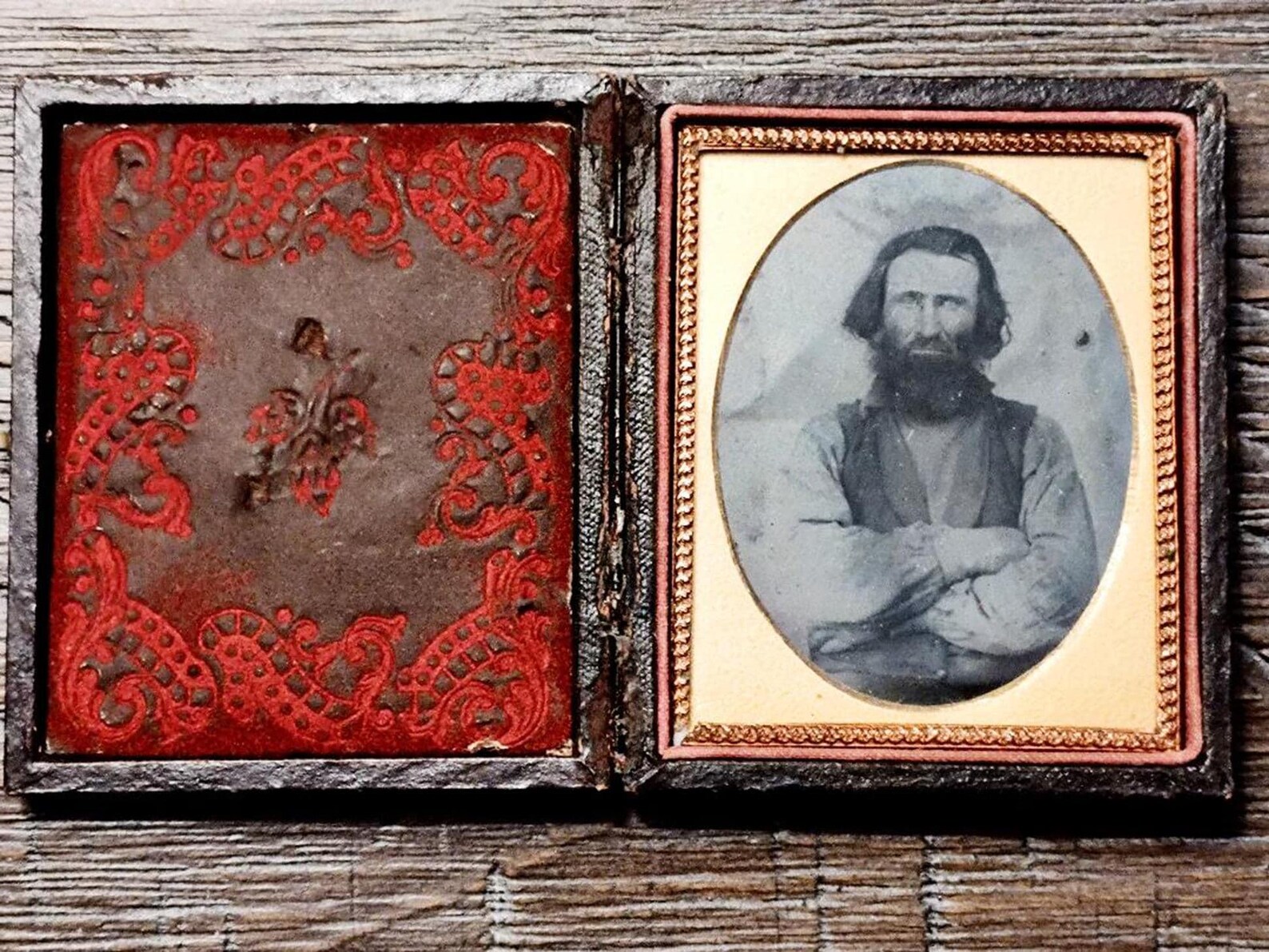 TOMBSTONE Founding Father ED SCHIEFFELIN 1/9th Plate Tintype C.1876 ...