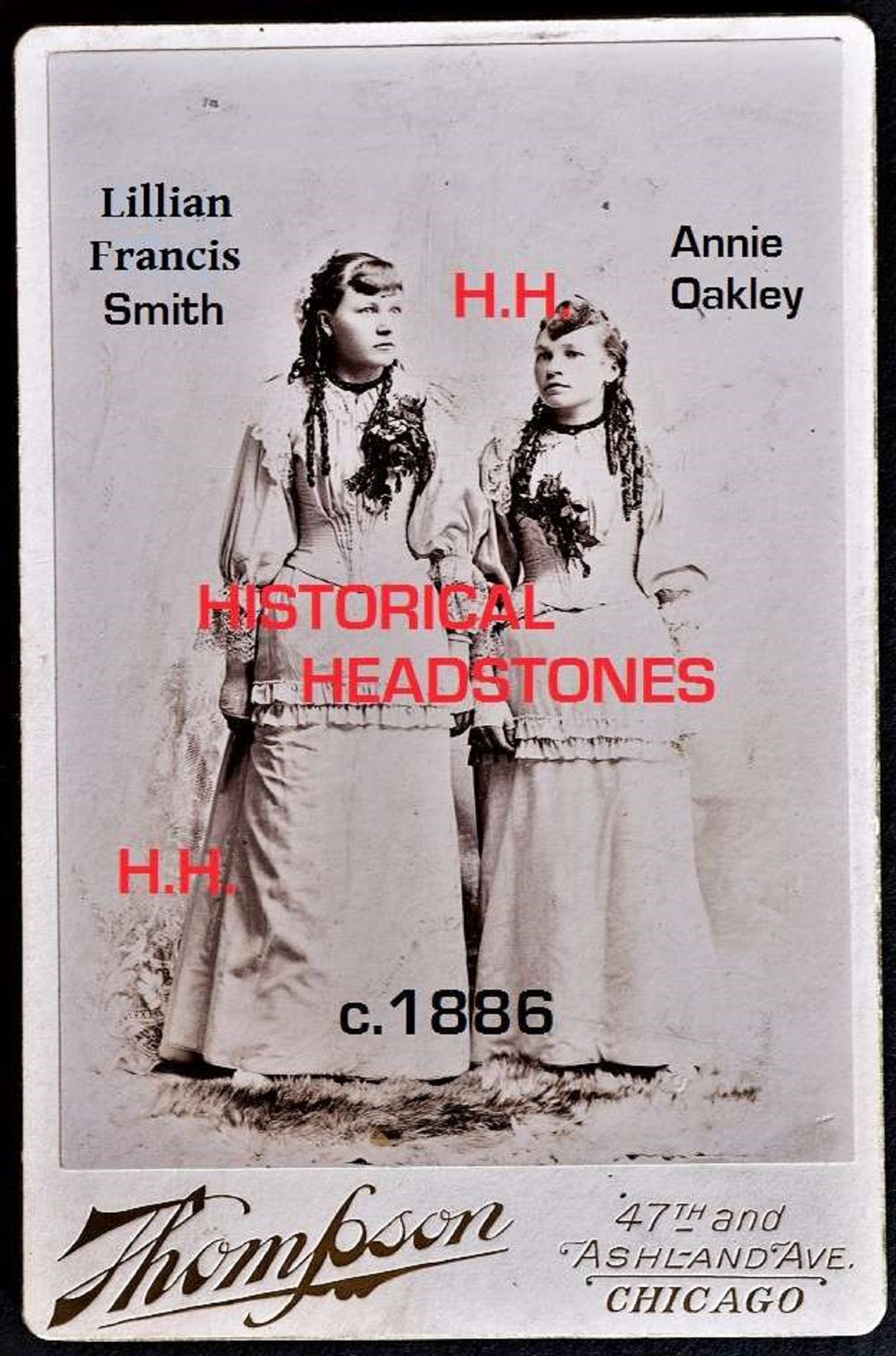 Lillian Smith & Annie Oakley CABINET CARD C. 1886 Rivals, Sharp Shooters - Etsy