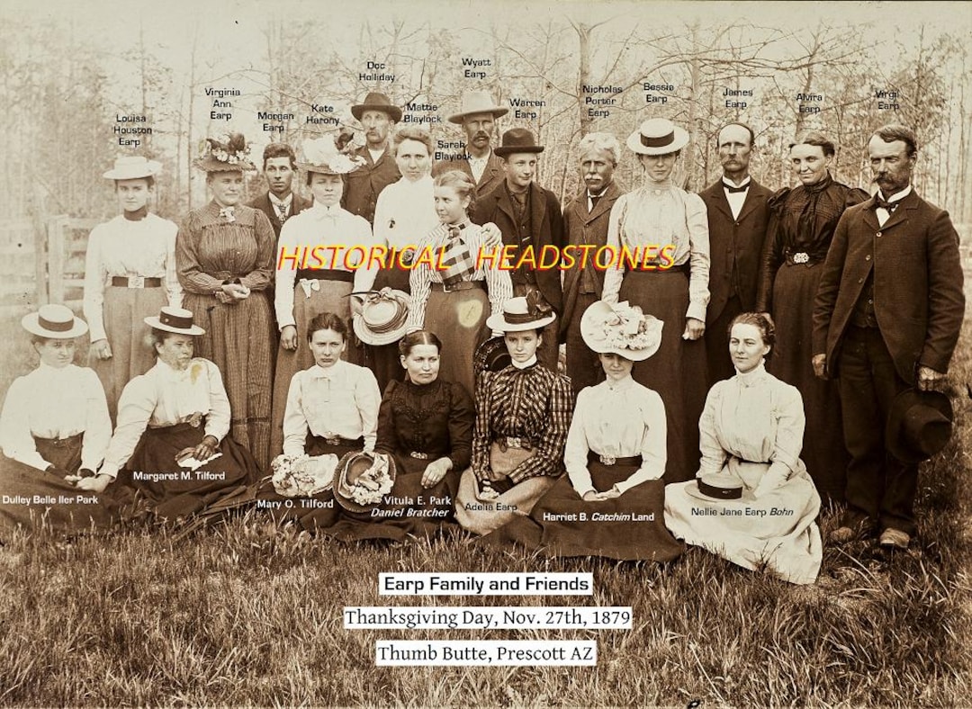 Wyatt Earp Family and Friends *H0LY GRAIL of EARP / HOLLIDAY Images C ...