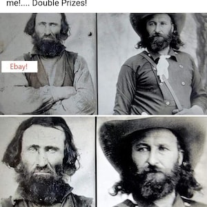 2 X TOMBSTONE Founding Father ED SCHIEFFELIN 1/6th Plate Daguerreotype ...