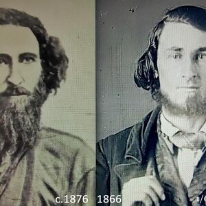 2 X TOMBSTONE Founding Father ED SCHIEFFELIN 1/6th Plate Daguerreotype ...