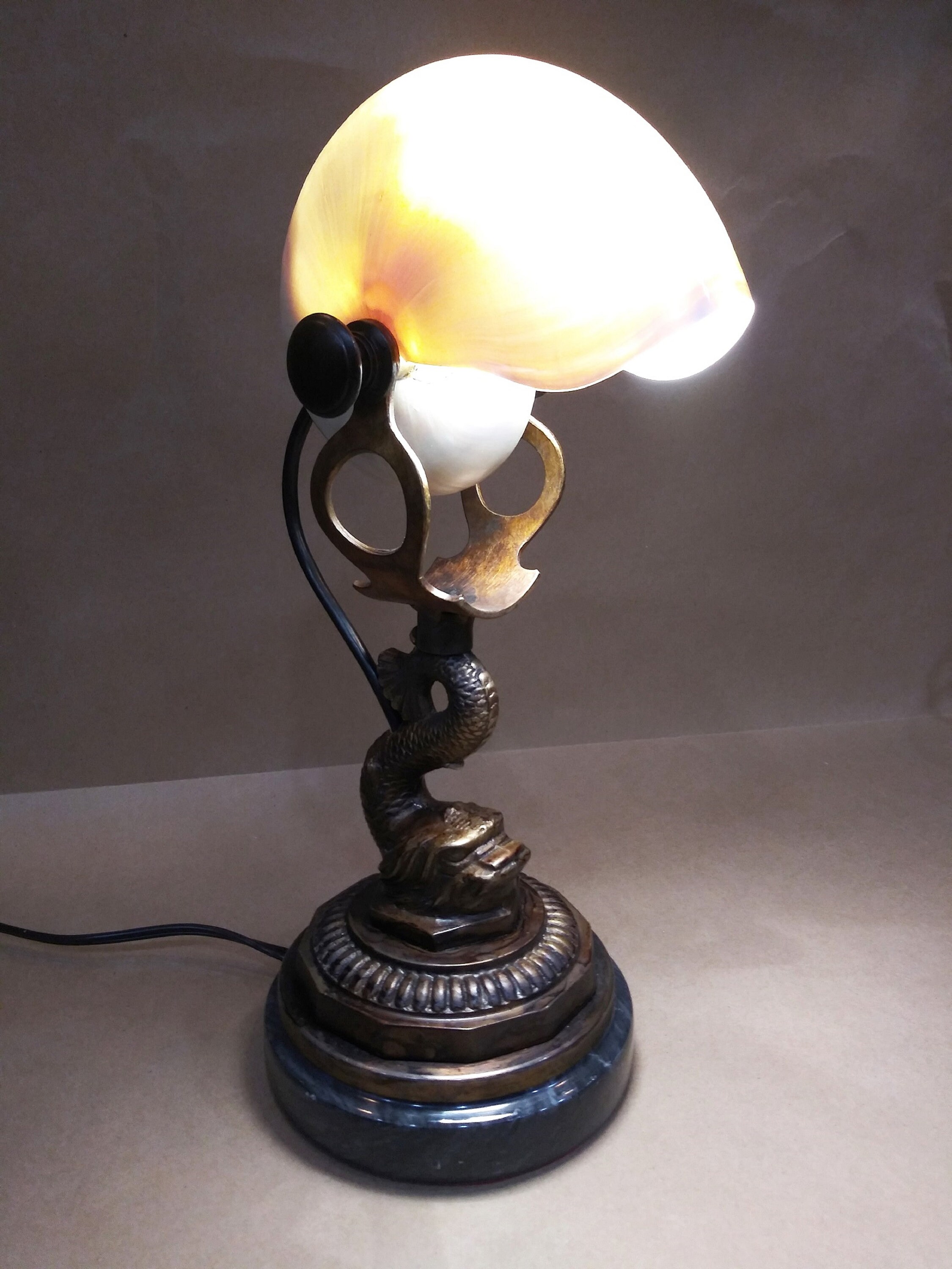 Nautilus Shell LED Lamp / Coi Fish Restored to Its Original Glory With ...