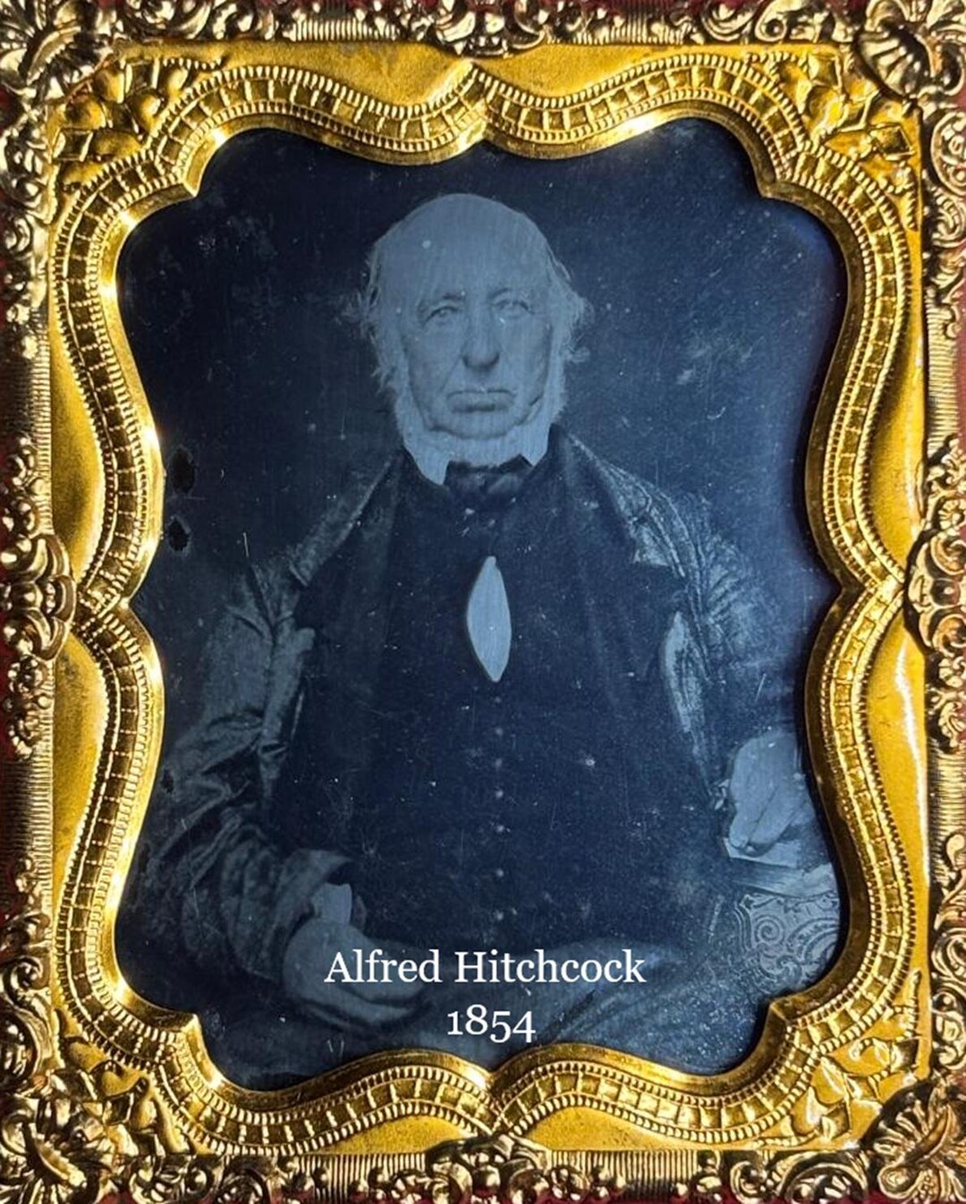 ALFRED HITCHCOCK Was a Hollywood VAMPIRE! 1/6th Daguerreotype C.1850 ...
