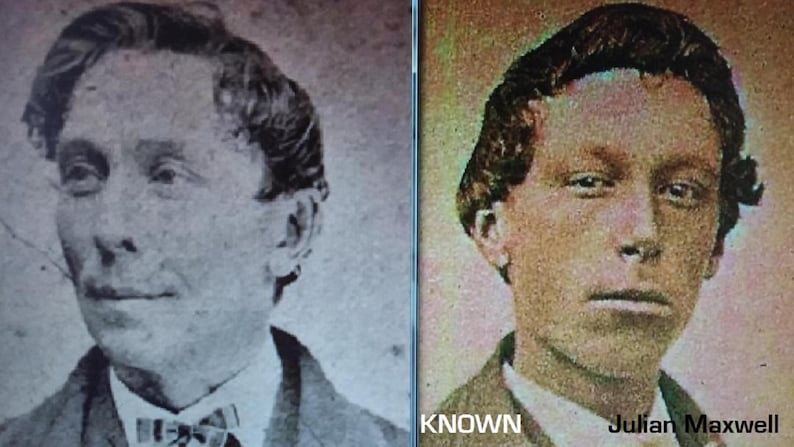 Julien MAXWELL & George COE / Friends of Billy the Kid / C.1887 Cabinet ...