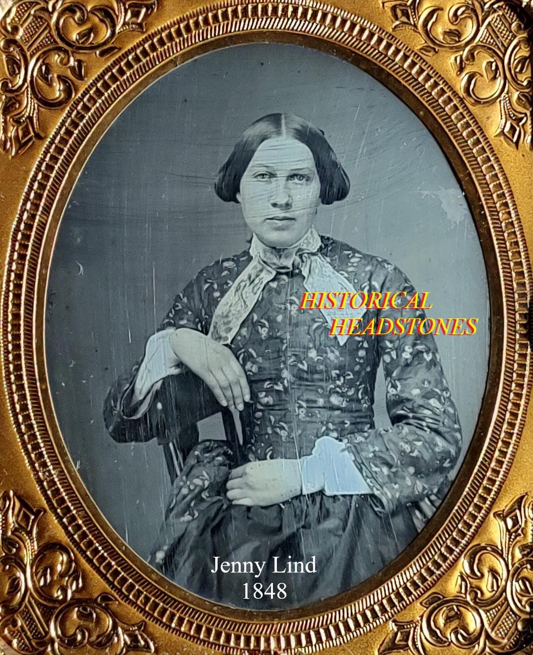 Soprano JENNY LIND the Swedish Nightingale 1/6th Daguerreotype C.1848 ...