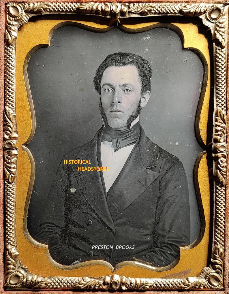 Cane Thrashing PRESTON BROOKS 1/4 Plate Daguerreotype C.1850 *the Man ...
