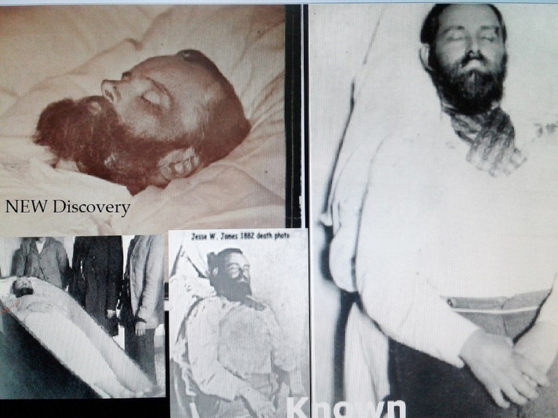 JESSE JAMES in Post Mortem NEW Discovery 8 X 10 B&W Copy of Original C ...