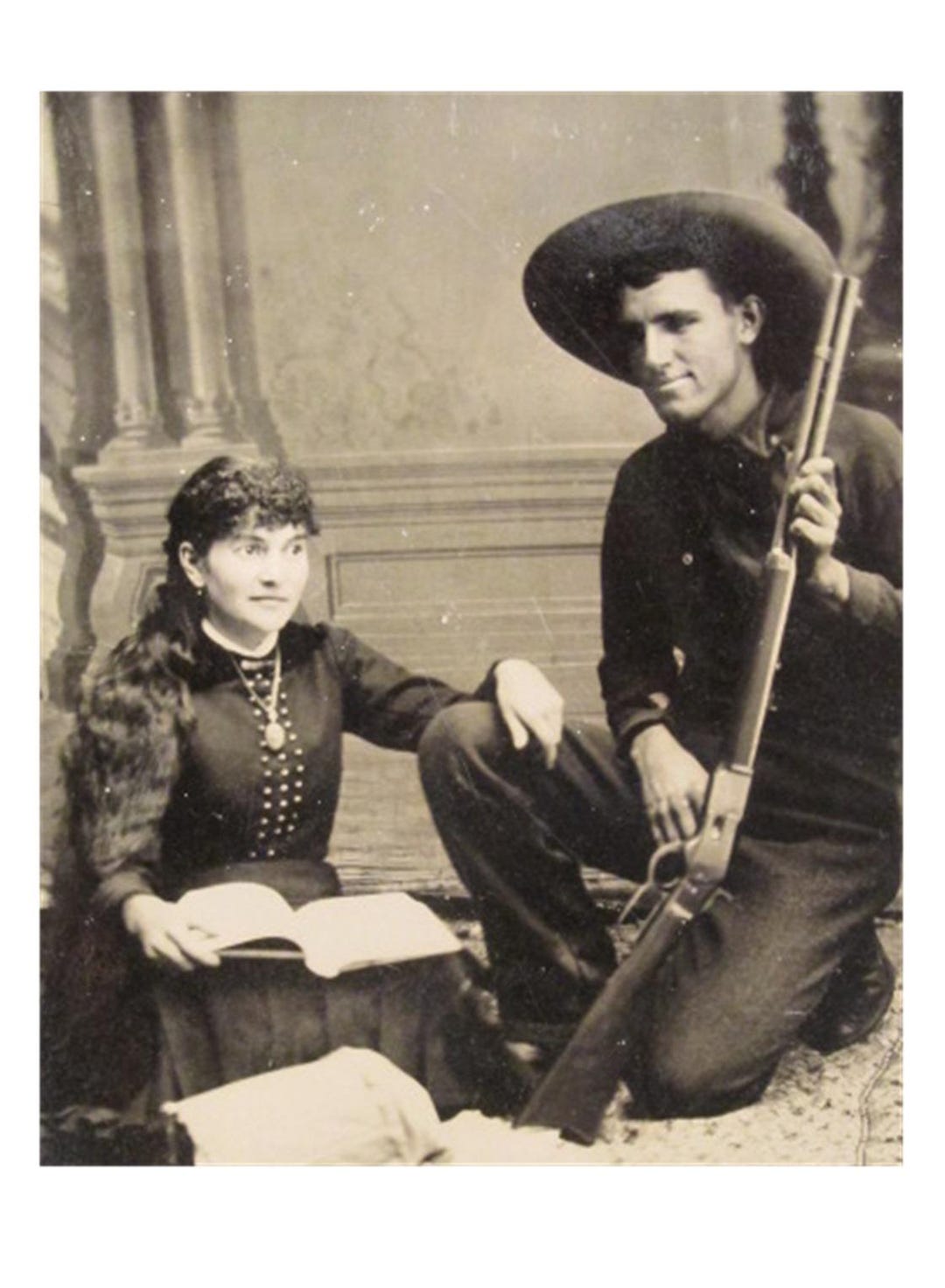 Annie Oakley & Frank Butler 1/6th Tintype, C.1884 Wild West ...