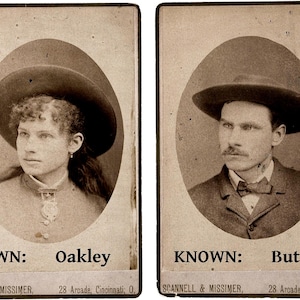 Annie Oakley & Frank Butler 1/6th Tintype, C.1884 Wild West ...