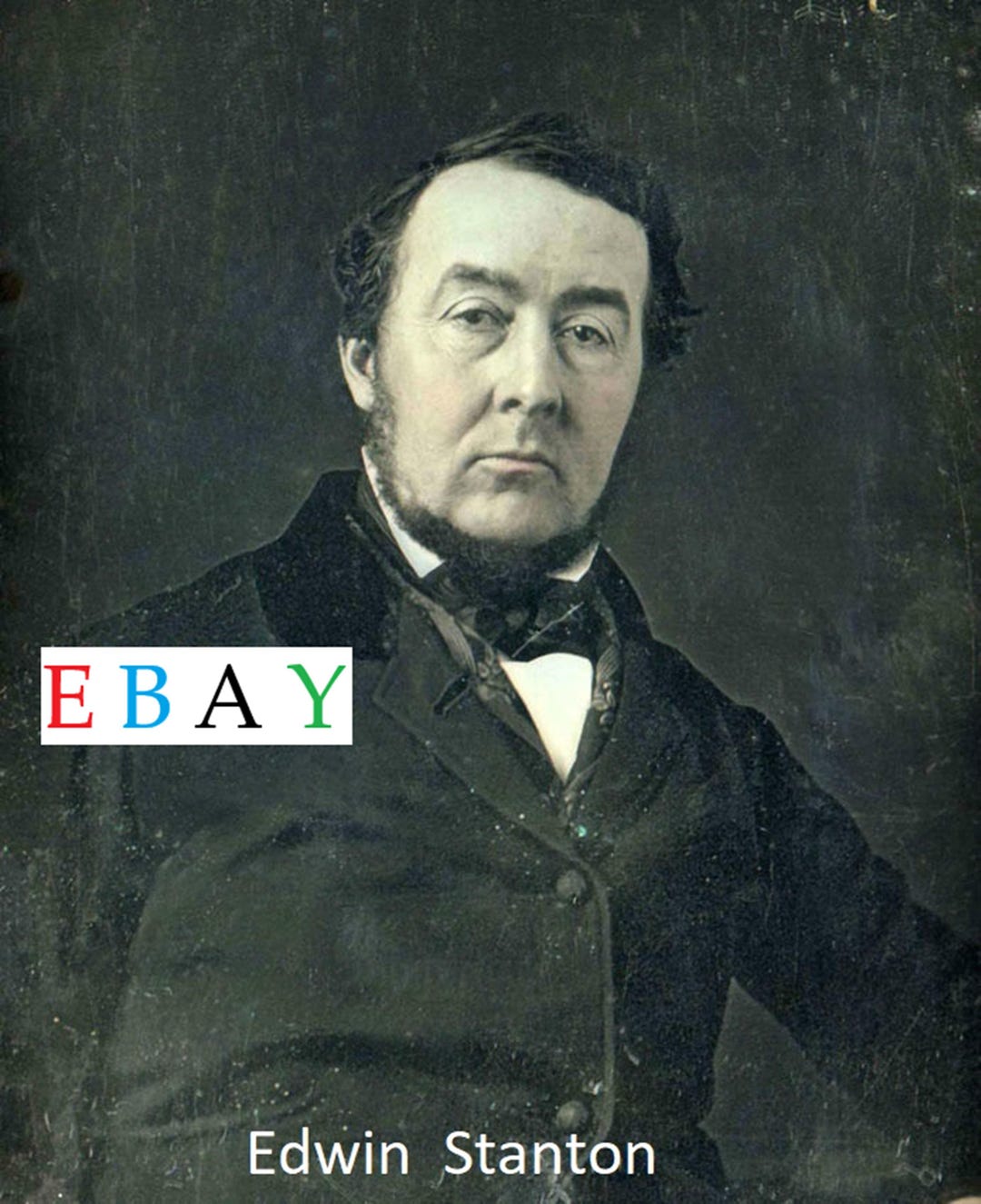 EDWIN STANTON 1/4th Daguerreotype Lincoln's Secretary of War C.1851 - Etsy