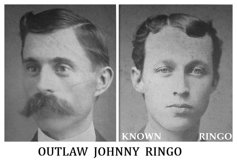 Outlaw JOHNNY RINGO Cabinet Card C.1878 as Featured in Historical ...