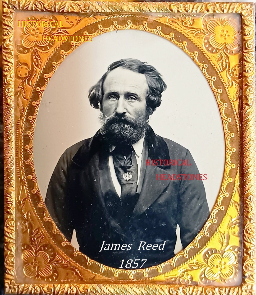 DONNER PARTY James Frazier Reed 1/6th Ambrotype Circa 1857 Rare! - Etsy