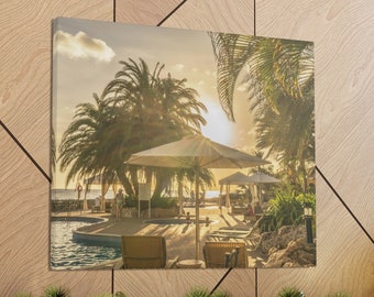 Cabana Beach Canvas - Etsy