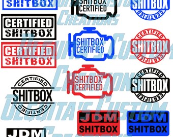 Certified Shitbox Svg - Etsy
