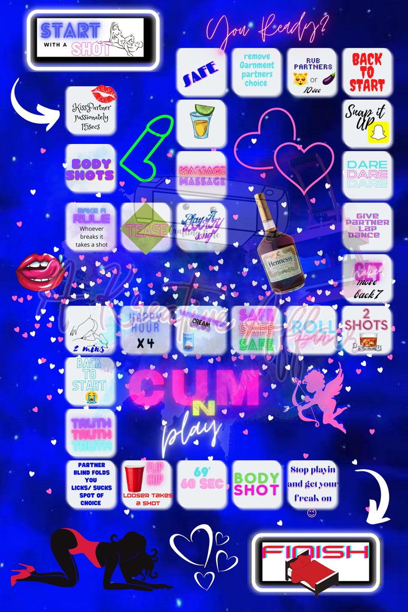 Lets Get Kinky Adult Board Game Couples Game Valentines Etsy 5710