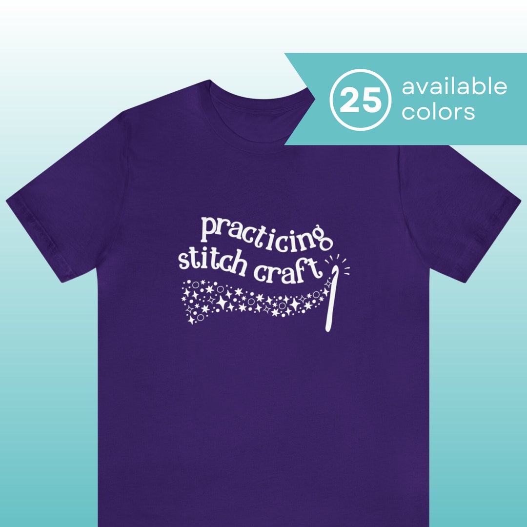 Cute 'stitch Craft' Crochet T-shirt Comfortable Short-sleeve Tee for ...