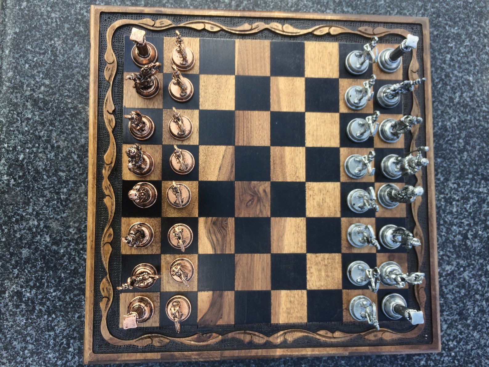 Metal Stone Wooden Chess Set, Elegant Chess Set, Chess Set, Chess Set ...