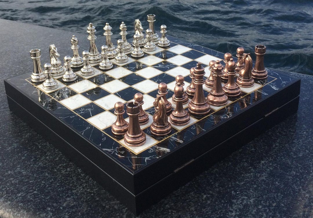Chess Board, Cast-iron Chess Pieces, Luxury Chess Board, Ideal Birthday ...