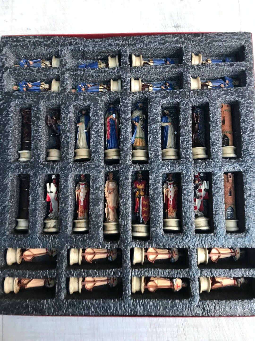 Crusaders Chess Pieces Hand-painted X Large Medieval Pieces - Etsy