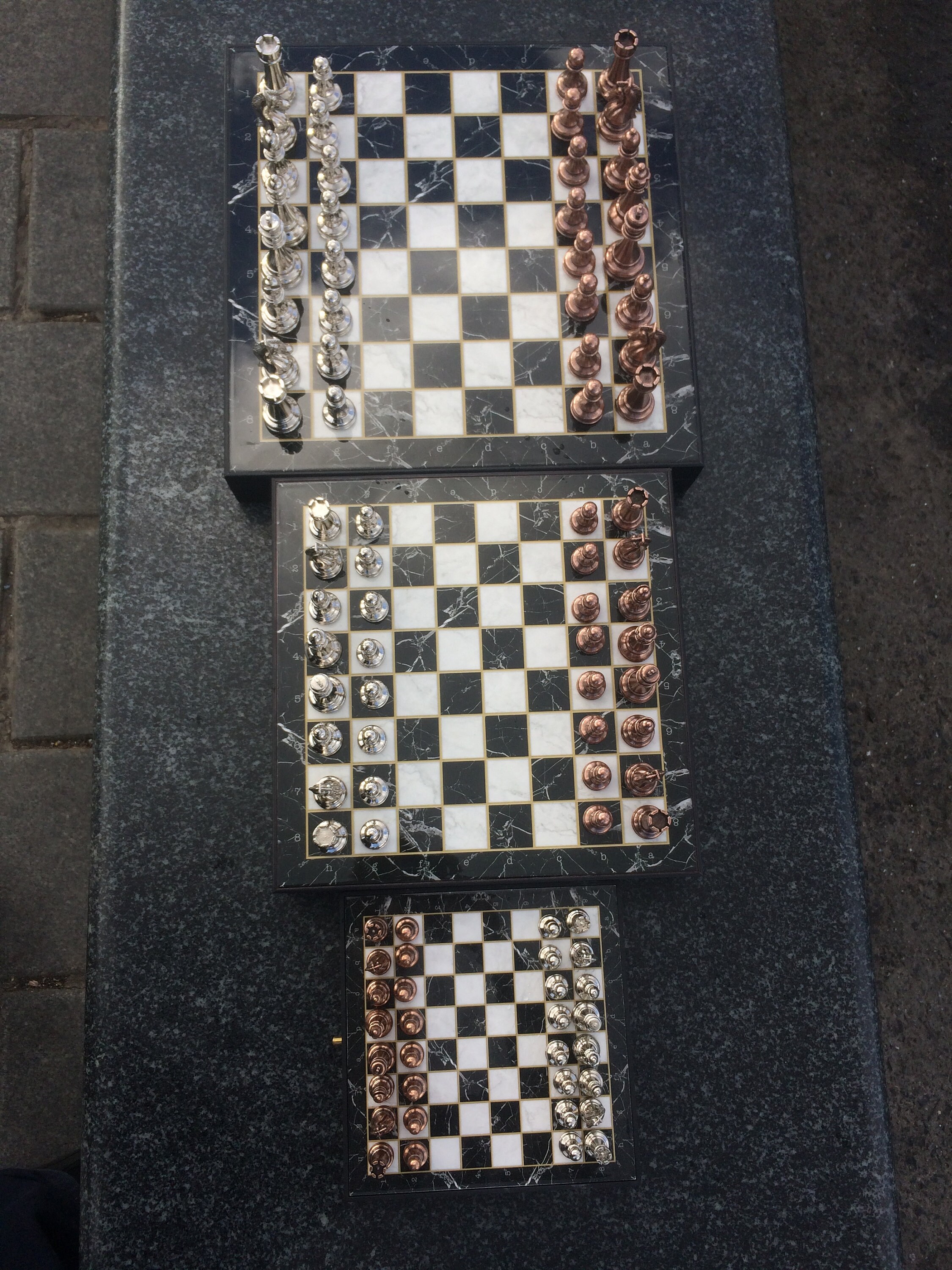 VIP Personalized Folding Chess Board, Cast-iron Chess Pieces, Luxury ...