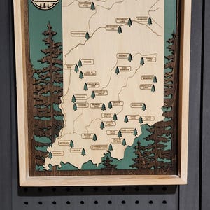 Indiana State Park Map - Etsy