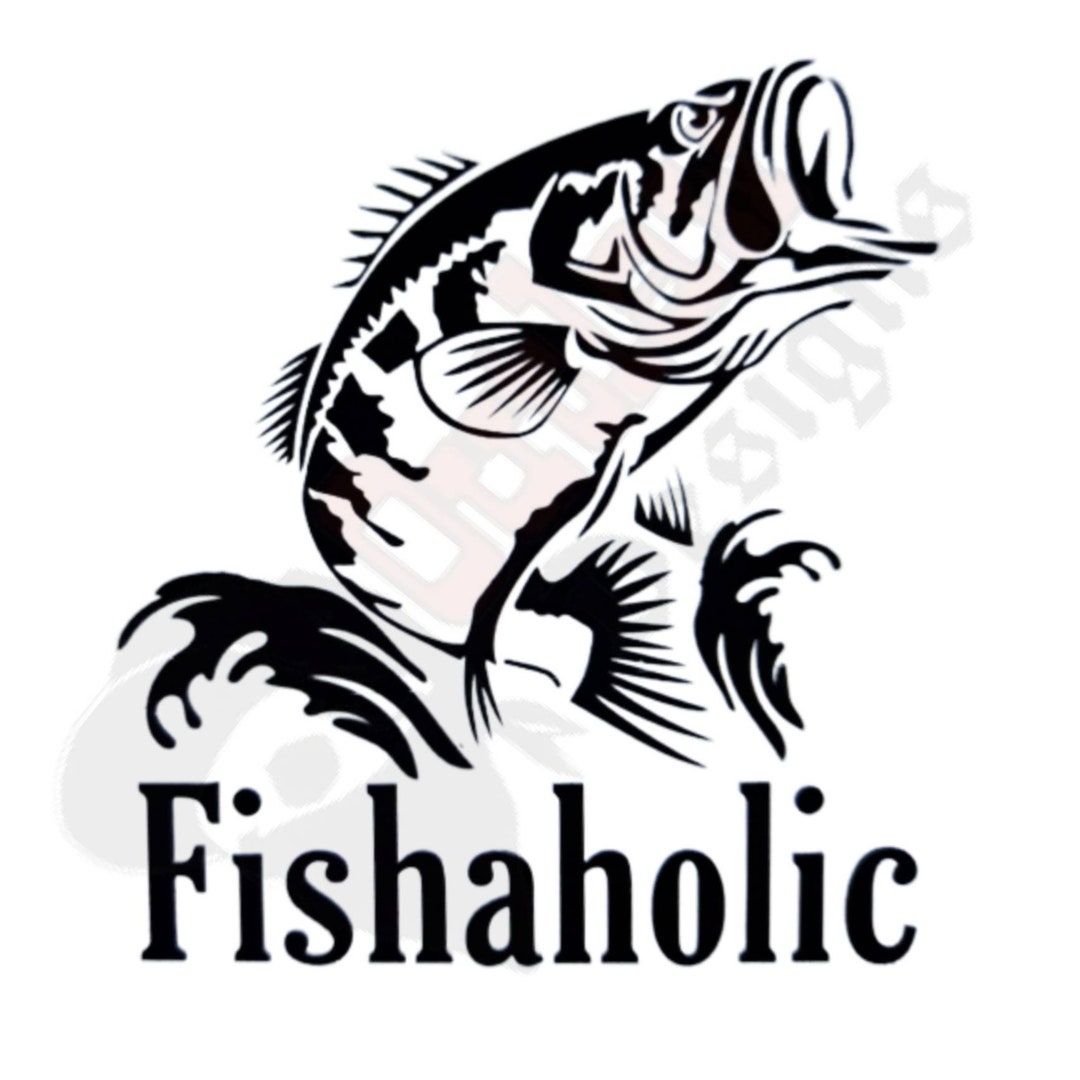 Fishaholic Decal - Etsy