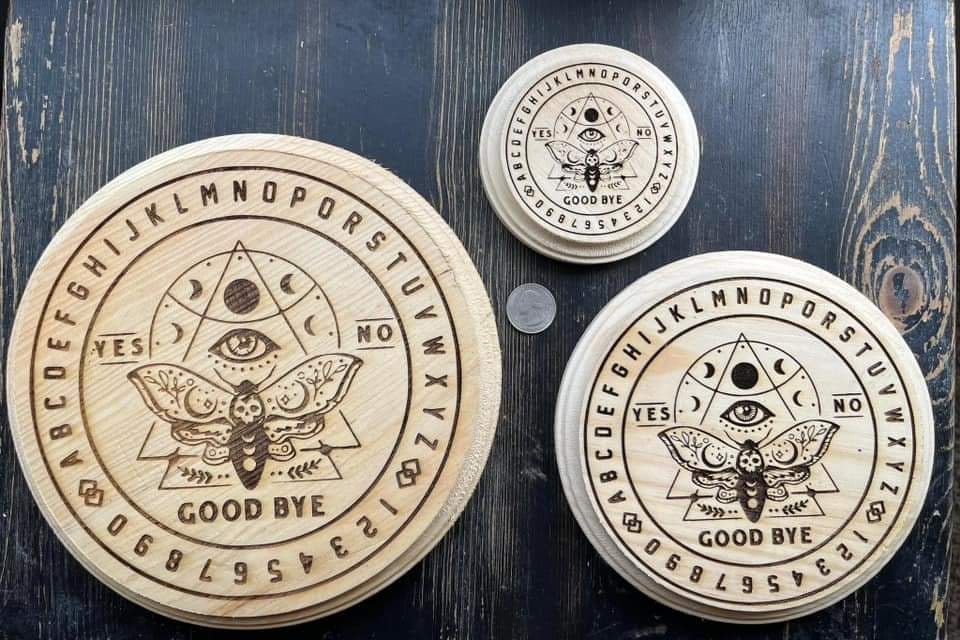 Round Wood Ouija Board - Etsy