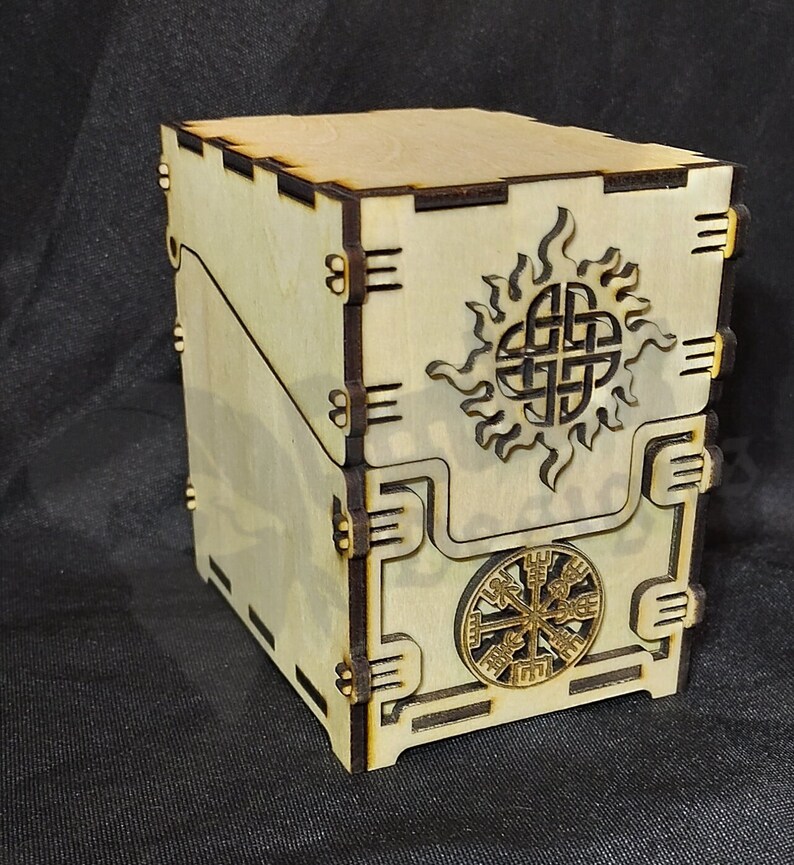 Wooden Engraved Runes Set With Box - Etsy