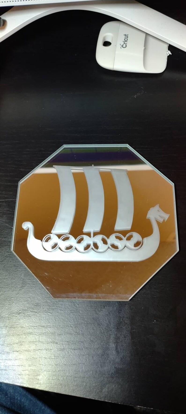 Viking Longboat Mirror Etching - Etsy