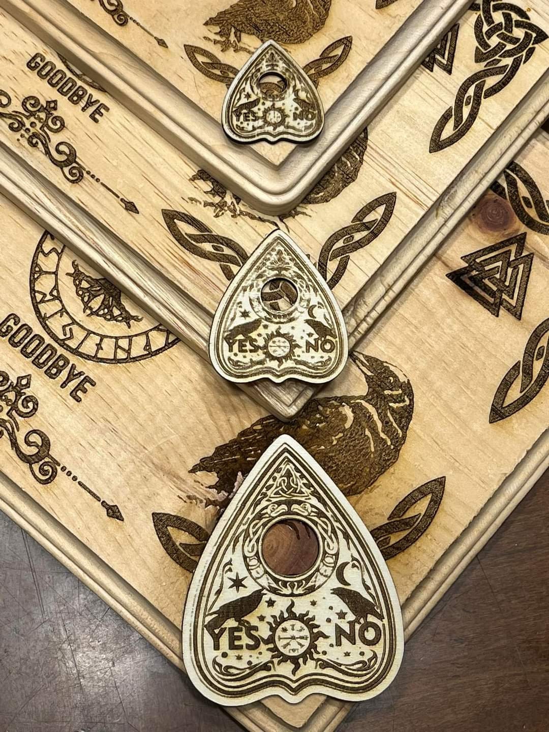 Round Wood Ouija Board - Etsy