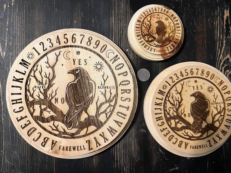 Round Wood Ouija Board - Etsy