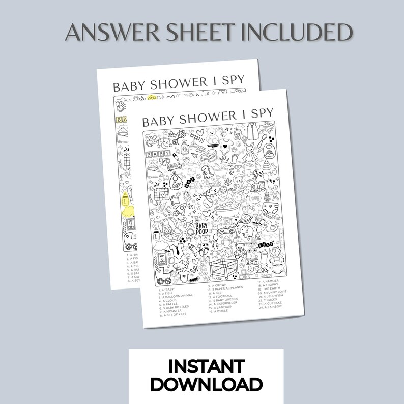 I Spy Hidden Object Baby Shower Game, Picture Search, Can You Find Boy ...