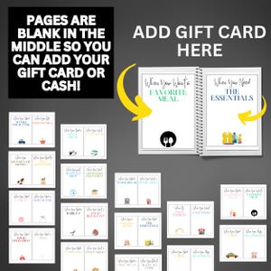 College Survival Kit Gift Card Book Printable, College Graduation ...