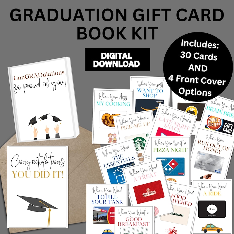 Graduation Gift Card Book - 60+ Gift Ideas for 2026