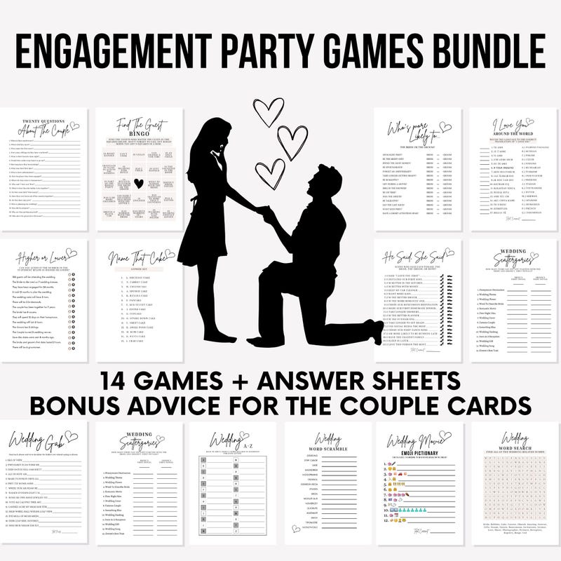 Engagement Party Games - Etsy