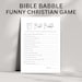 Bible Mad Gab Game, Bible Games for Adults, Teens, Youth, Seniors ...