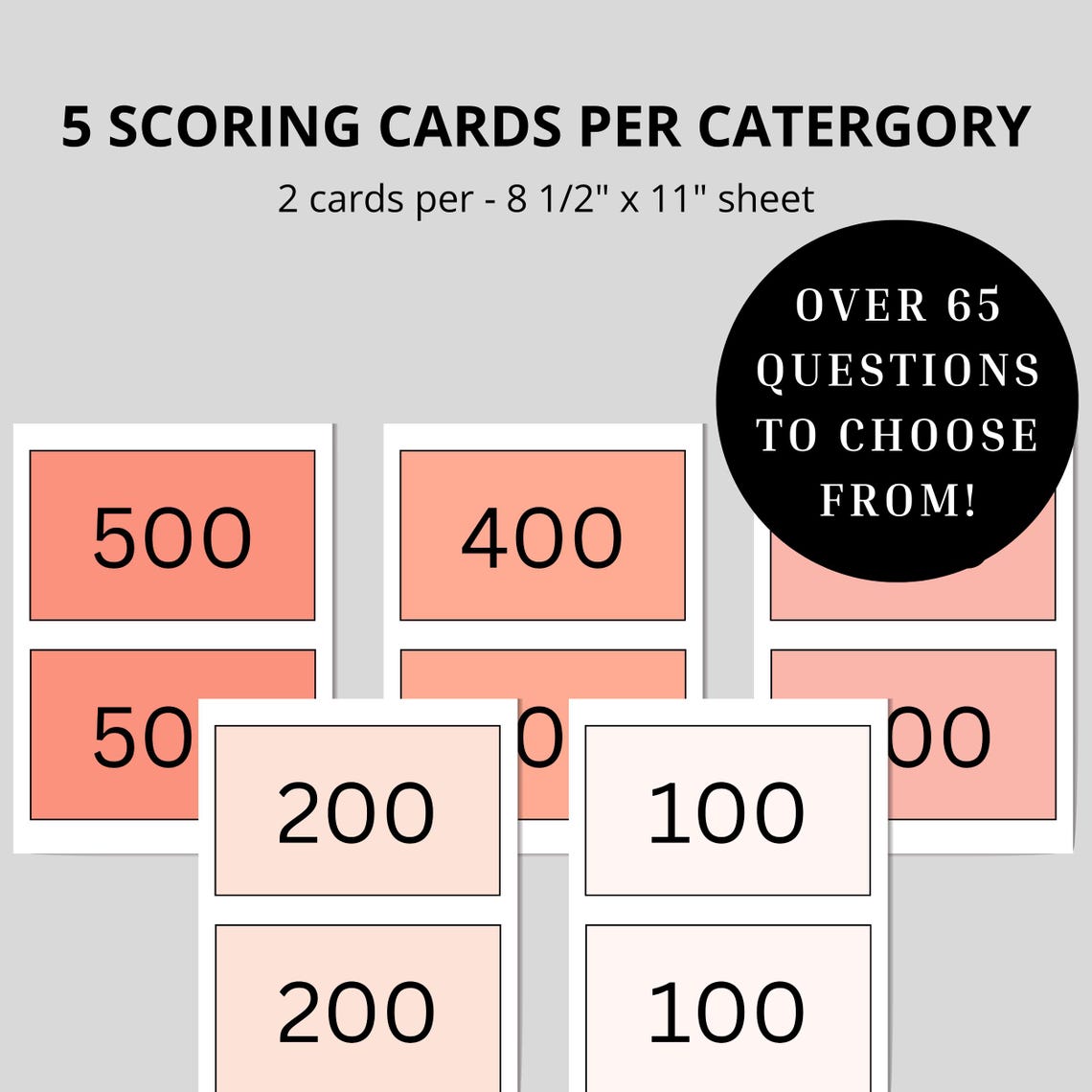 Bridal Shower Jeopardy Printable Game Bachelorette Jeopardy Game Cards ...