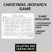 Christmas Jeopardy Printable Game, Holiday Jeopardy, Christian ...