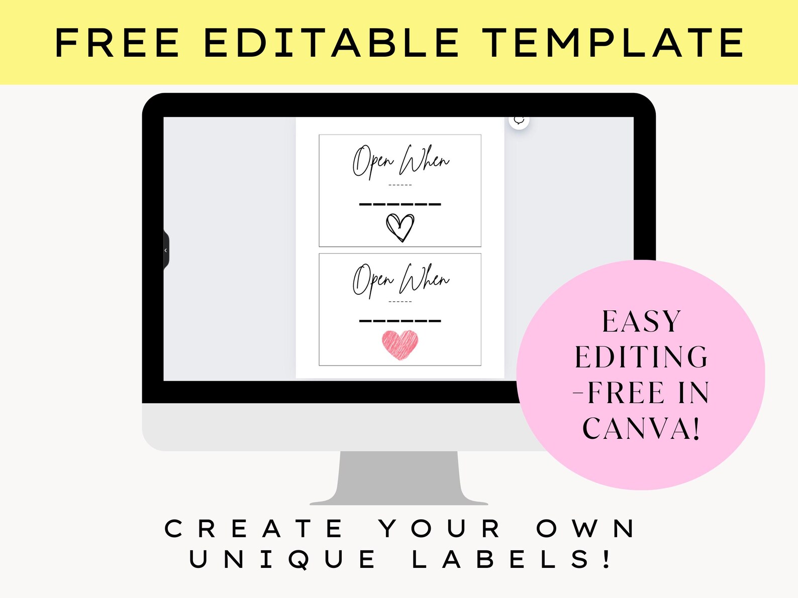 Open When Letter Labels College Students - Open When Envelope Labels ...