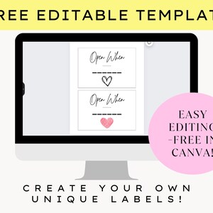 Open When Letter Labels College Students - Open When Envelope Labels ...