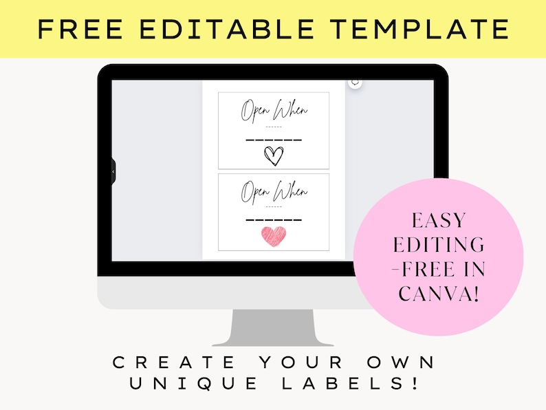 Open When Letter Labels College Students - Open When Envelope Labels ...