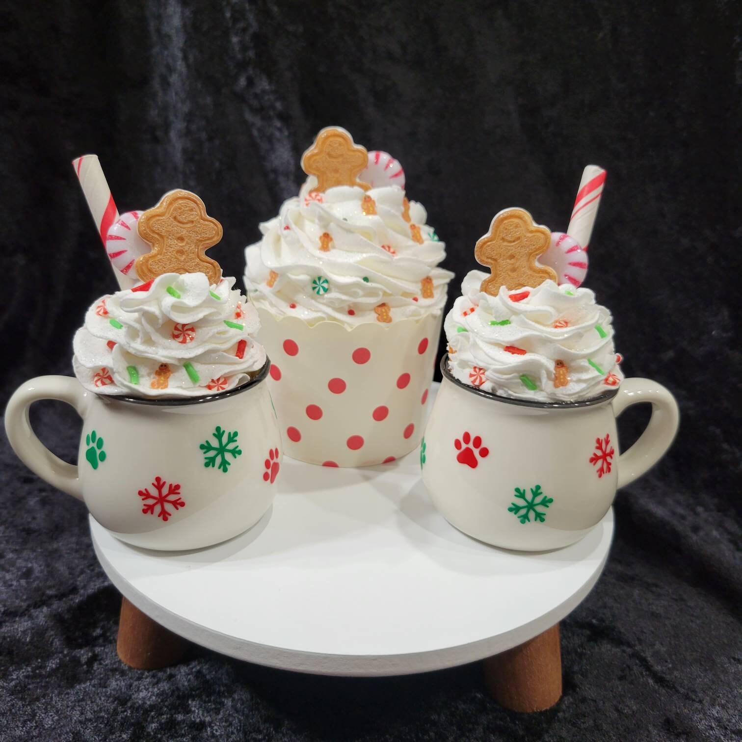 Peppermint Gingerbread Man Set - Etsy