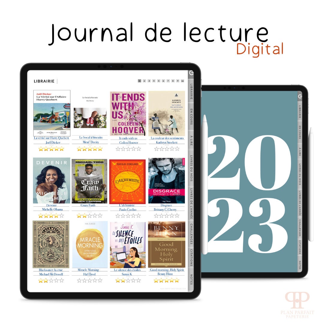 Digital Reading Journal 2025 - Etsy
