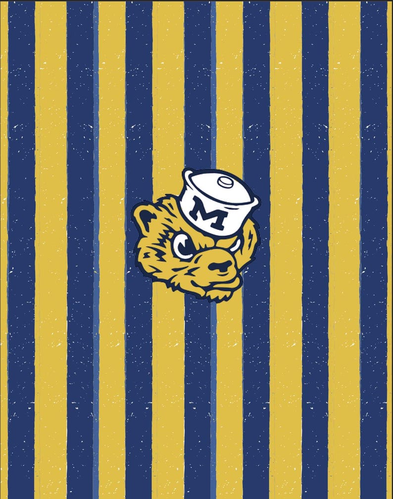 University of Michigan Wall Art | Dorm Decor | Aesthetic Wall Art ...