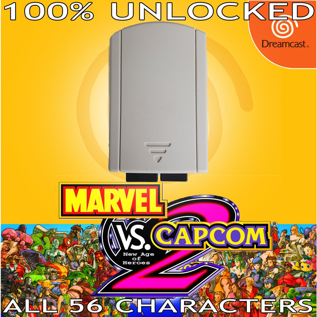 Marvel Vs Capcom 2 Dreamcast Memory Card With All 56 Characters ...